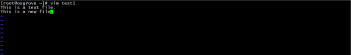 How To Editmodify Files With Vim And Vi Command Osgrove 5020