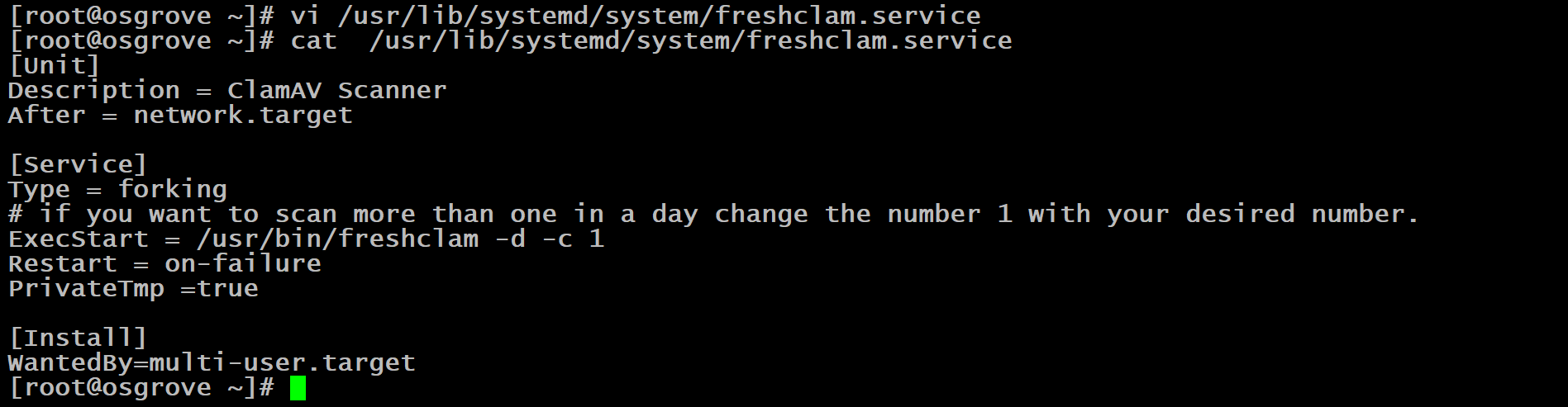 Install and configure ClamAV in Linux – Osgrove