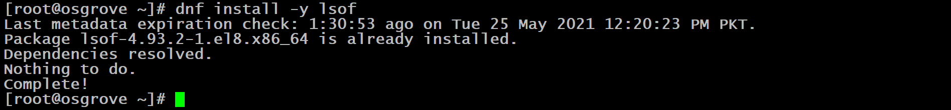 Use of lsof Command in Linux – Osgrove
